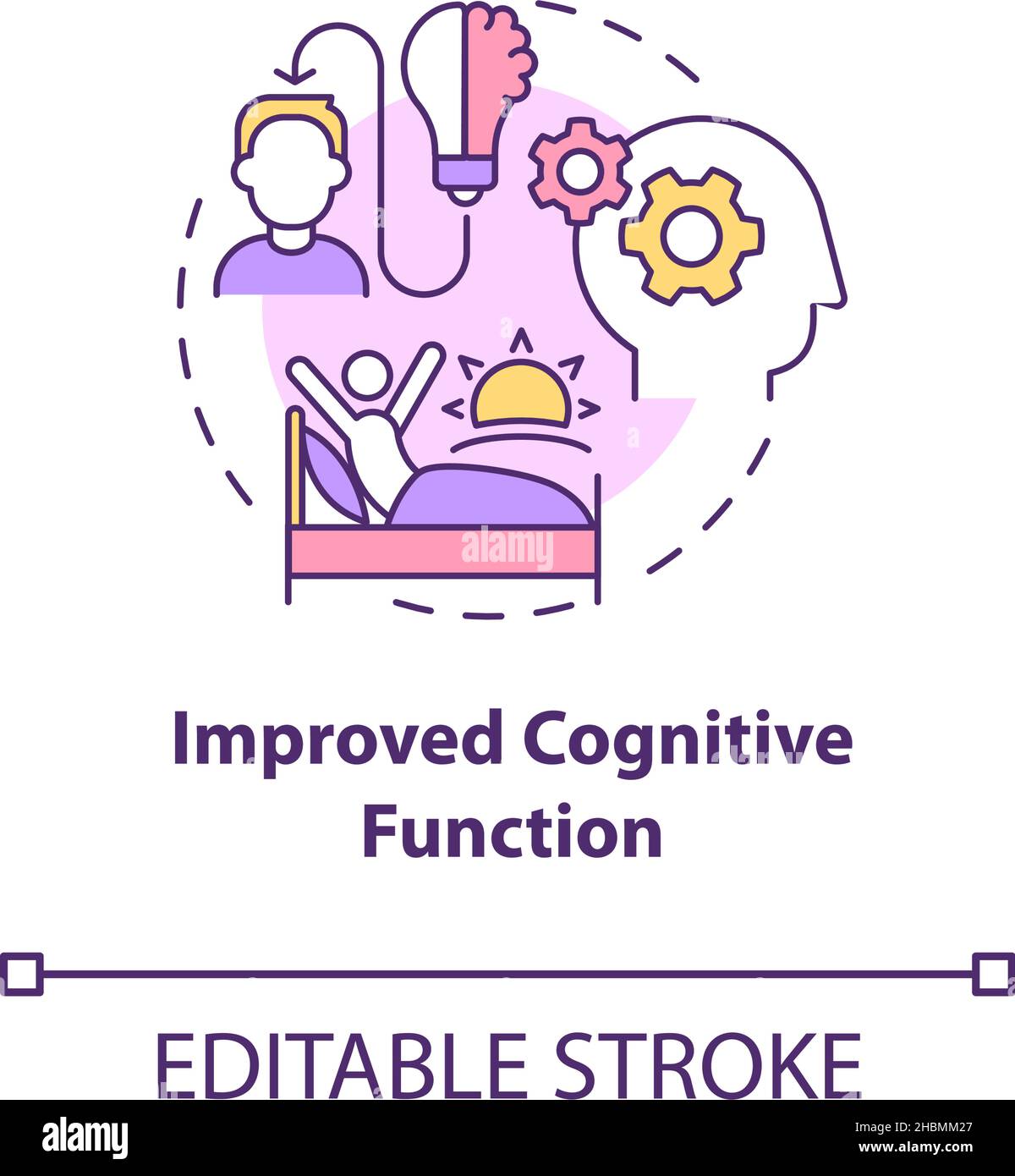 Improved cognitive functions concept icon Stock Vector Image & Art - Alamy Improved cognitive functions concept icon Stock Vector Image & Art - Alamy