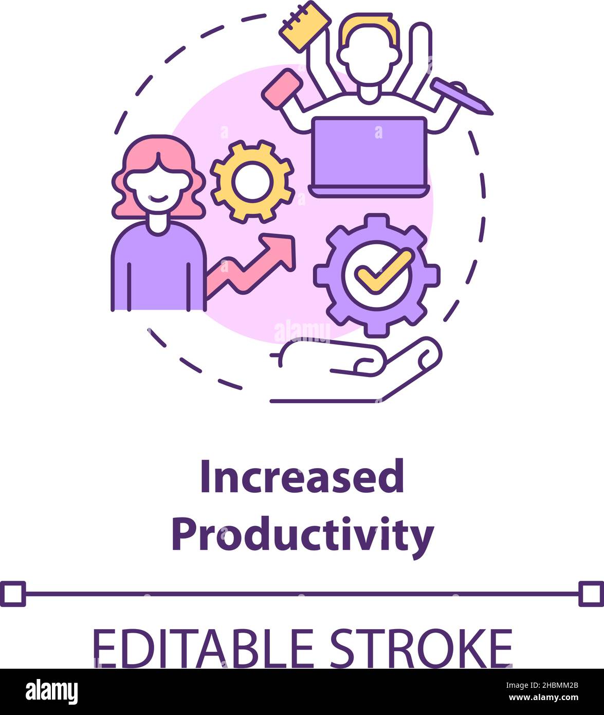 Increase productivity concept icon Stock Vector Image & Art - Alamy