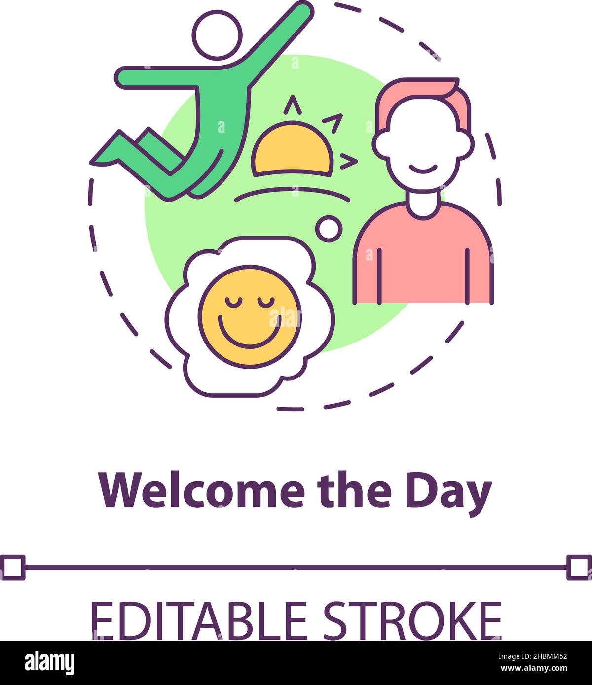 Welcome day concept icon Stock Vector Image & Art - Alamy