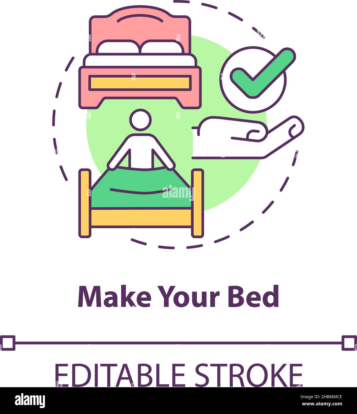 Make your bed concept icon Stock Vector Image & Art - Alamy