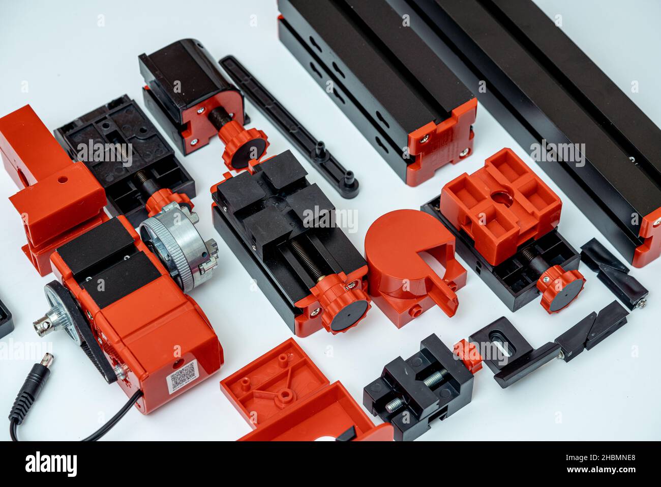 A set of parts for assembling a diy processing machine Stock Photo - Alamy