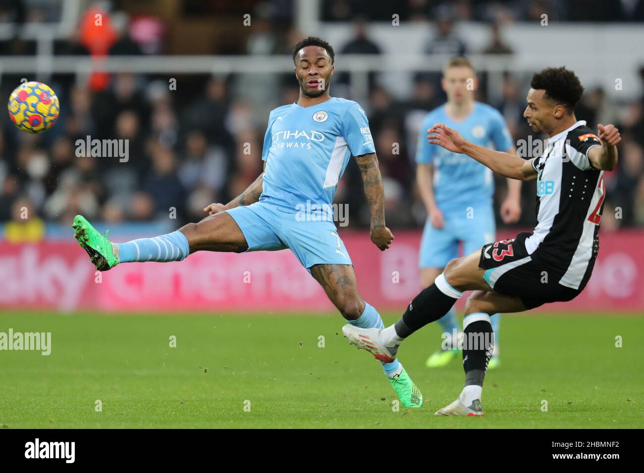 RAHEEM STERLING, JACOB MURPHY, NEWCASTLE UNITED FC V MANCHESTER CITY FC ...