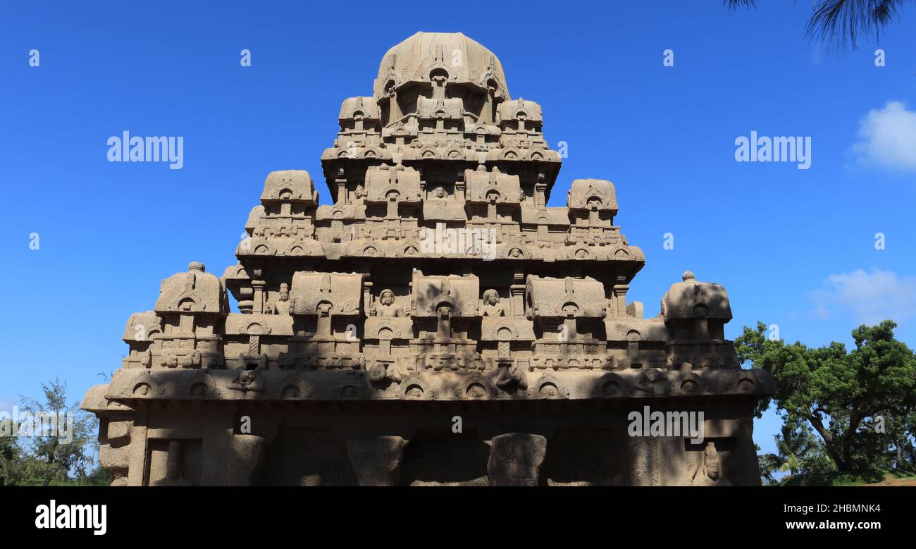This group of monuments is generally called as "five rathas" as they ...
