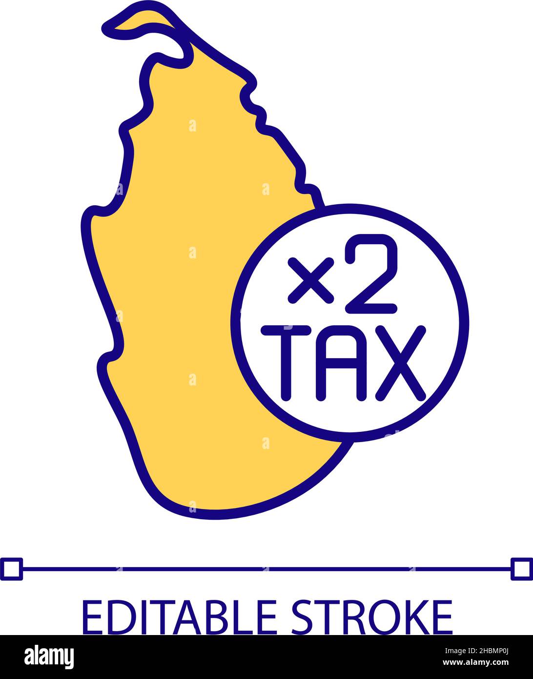 State with highest taxes RGB color icon Stock Vector Image & Art - Alamy