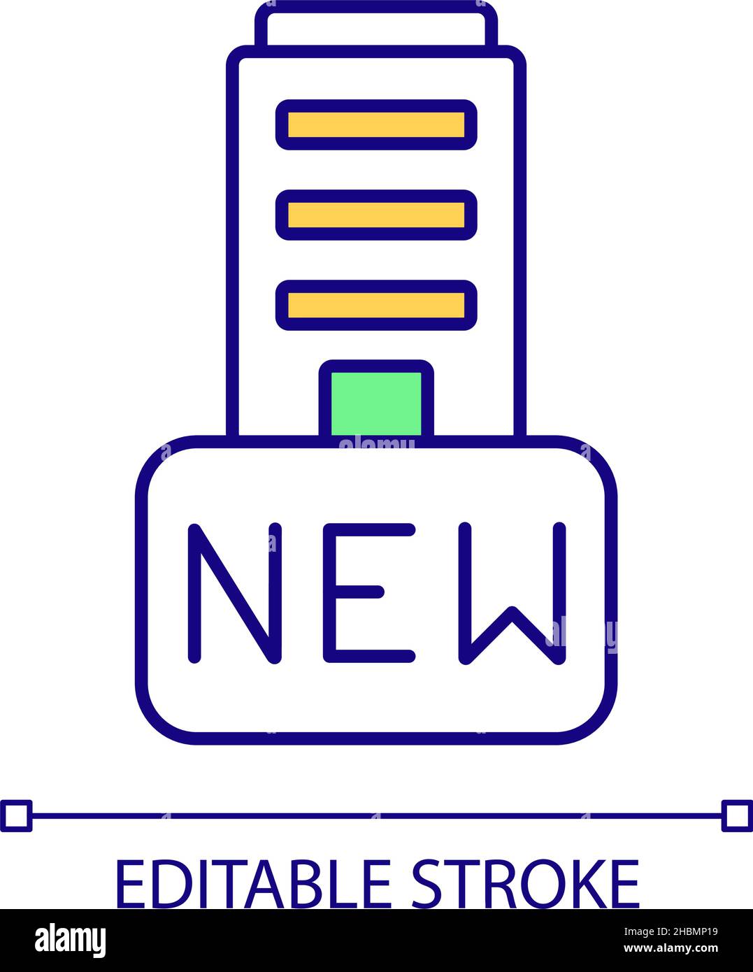 Choosing new office location RGB color icon Stock Vector Image & Art ...