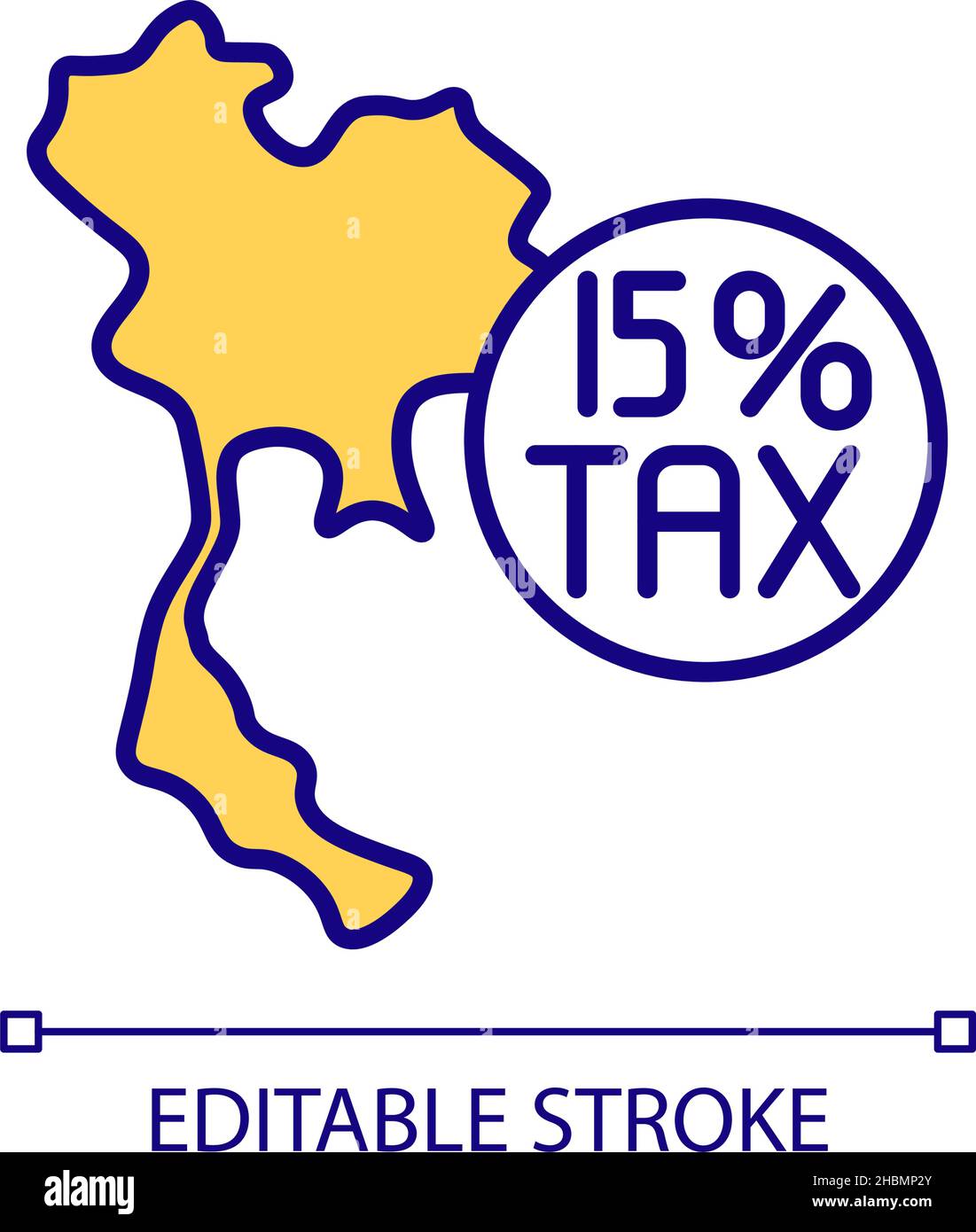 State with lowest taxes RGB color icon Stock Vector Image & Art - Alamy