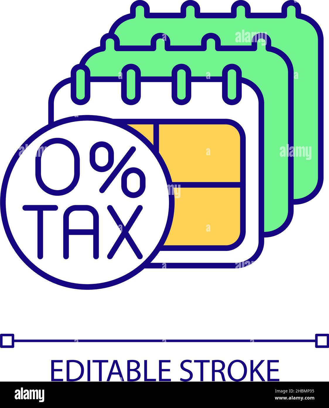 Tax holiday RGB color icon Stock Vector Image & Art - Alamy