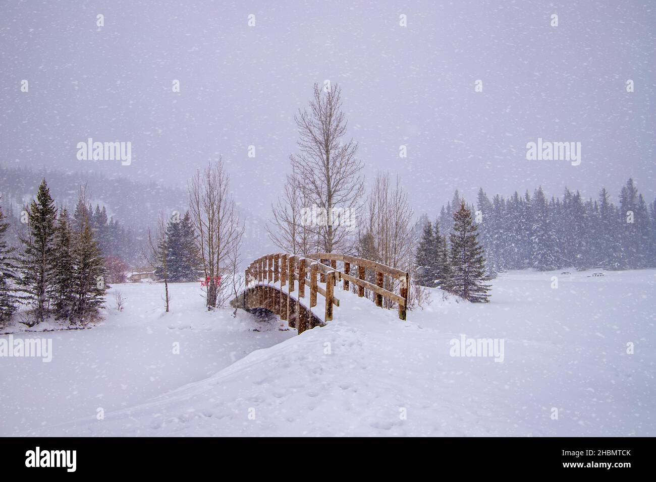 Banff weather snow hi-res stock photography and images - Alamy