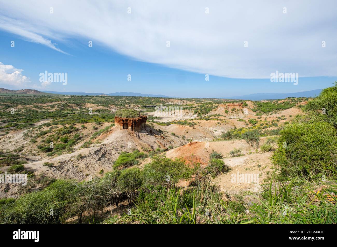 Famous paleoanthropological site, Olduvai Gorge, in Tanzania, Africa ...