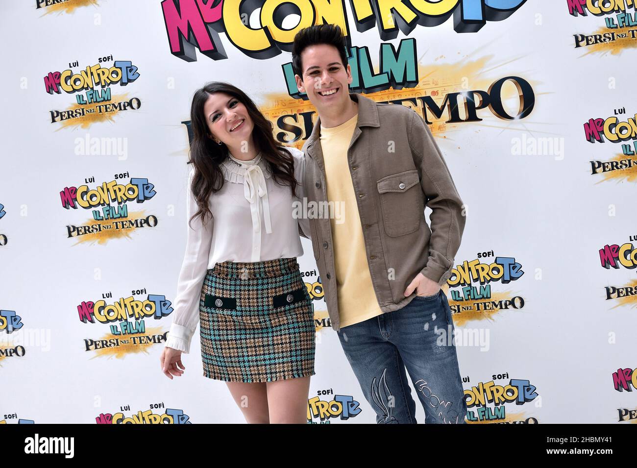 Rome, Italy. 20th Dec, 2021. Sofia Scalia and Luigi Calagna attend the ...