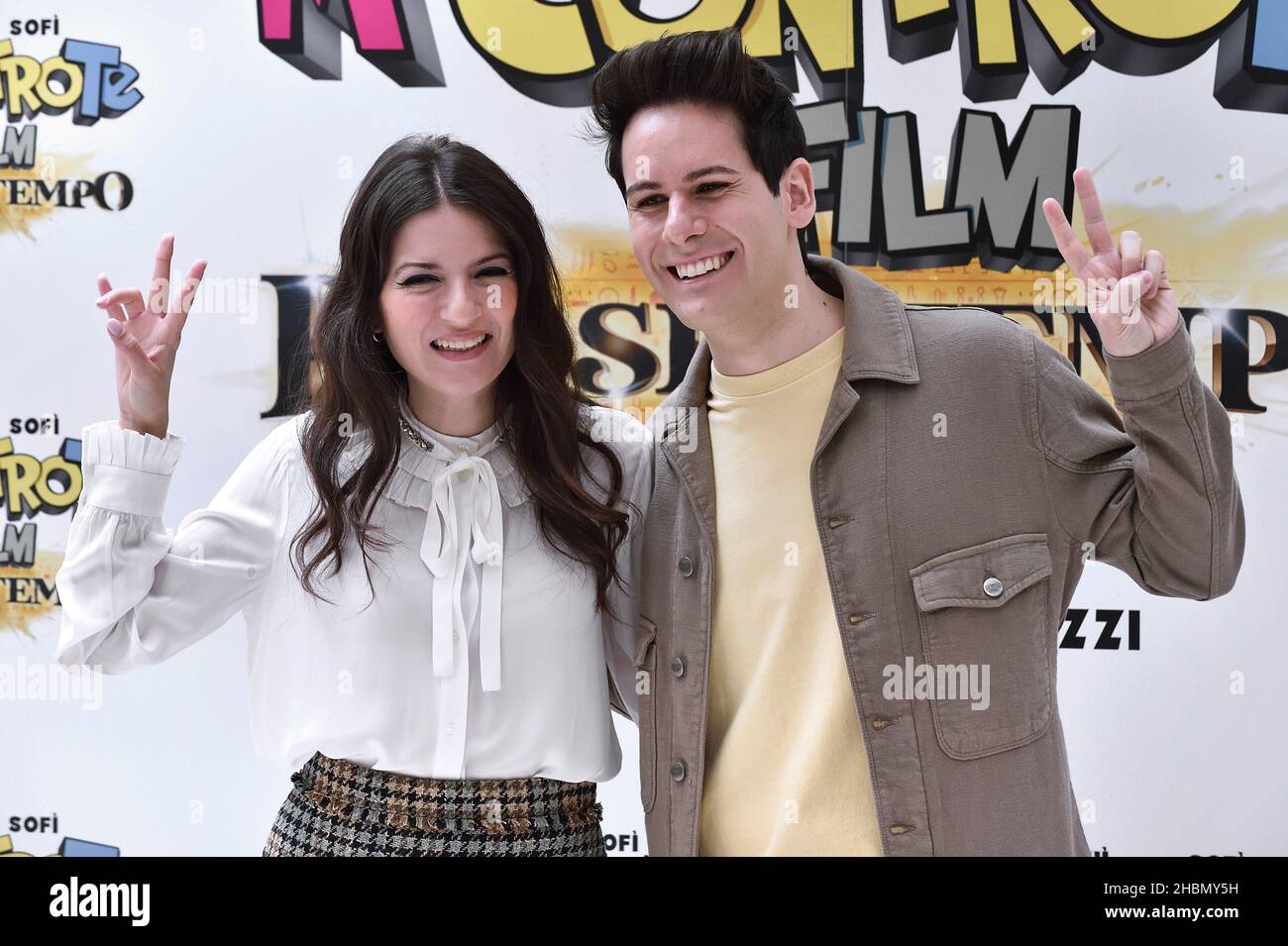 Rome, Italy. 20th Dec, 2021. Sofia Scalia and Luigi Calagna attend the ...