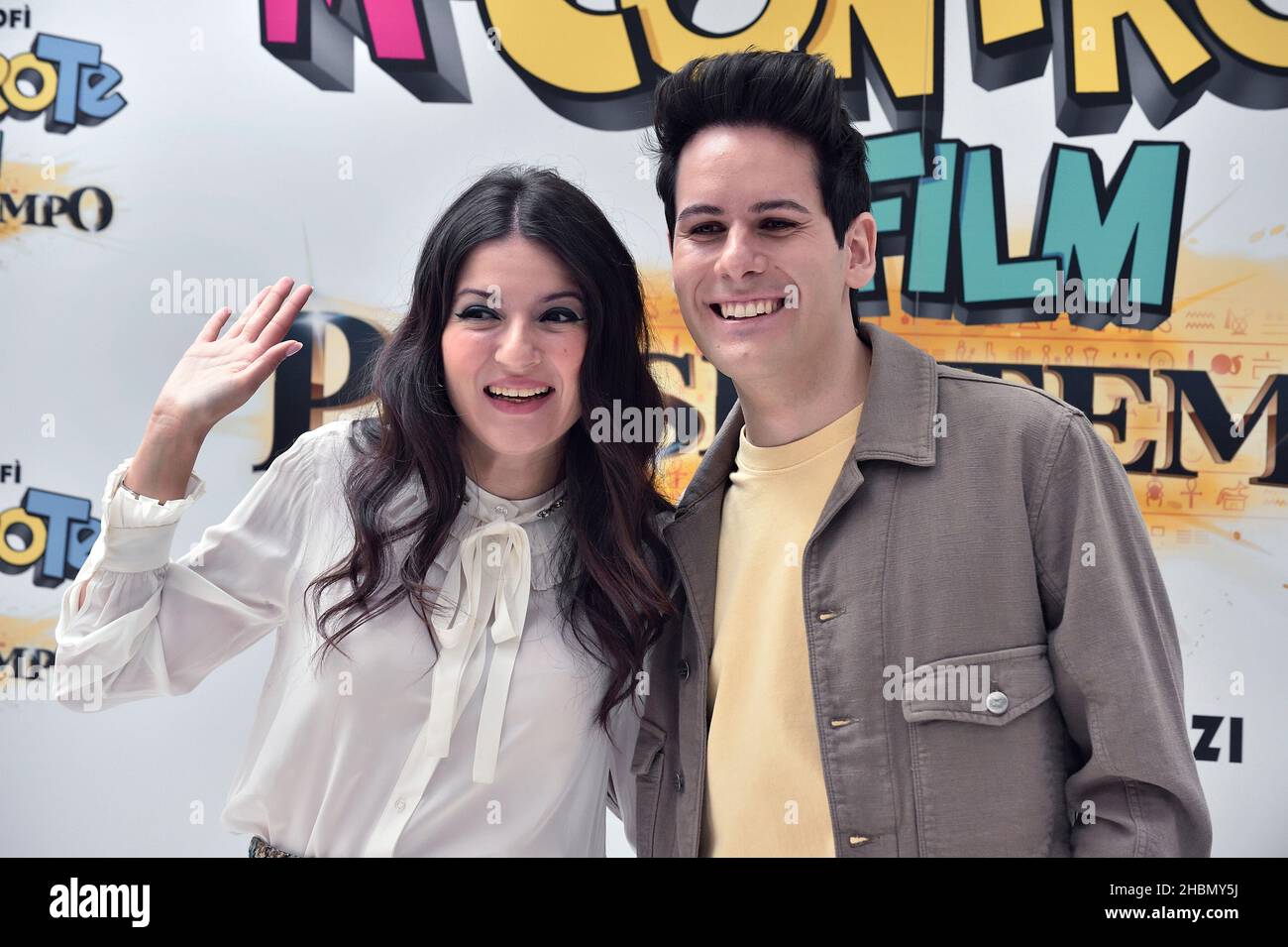 Rome, Italy. 20th Dec, 2021. Sofia Scalia and Luigi Calagna attend the ...