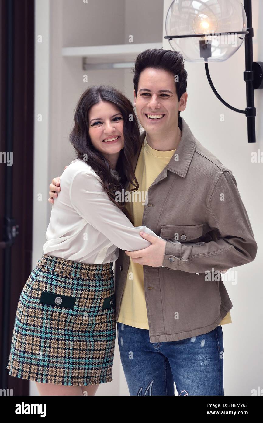 Rome, Italy. 20th Dec, 2021. Sofia Scalia and Luigi Calagna attend the ...