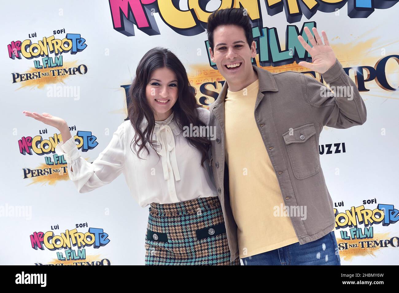 Rome, Italy. 20th Dec, 2021. Sofia Scalia and Luigi Calagna attend the ...