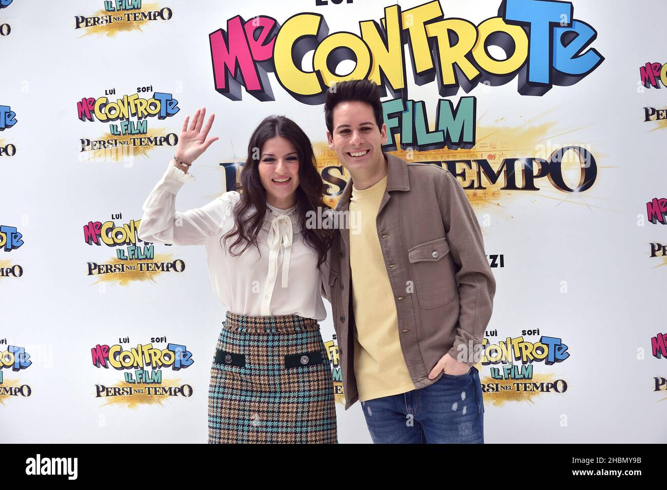 Rome, Italy. 20th Dec, 2021. Sofia Scalia and Luigi Calagna attend the ...