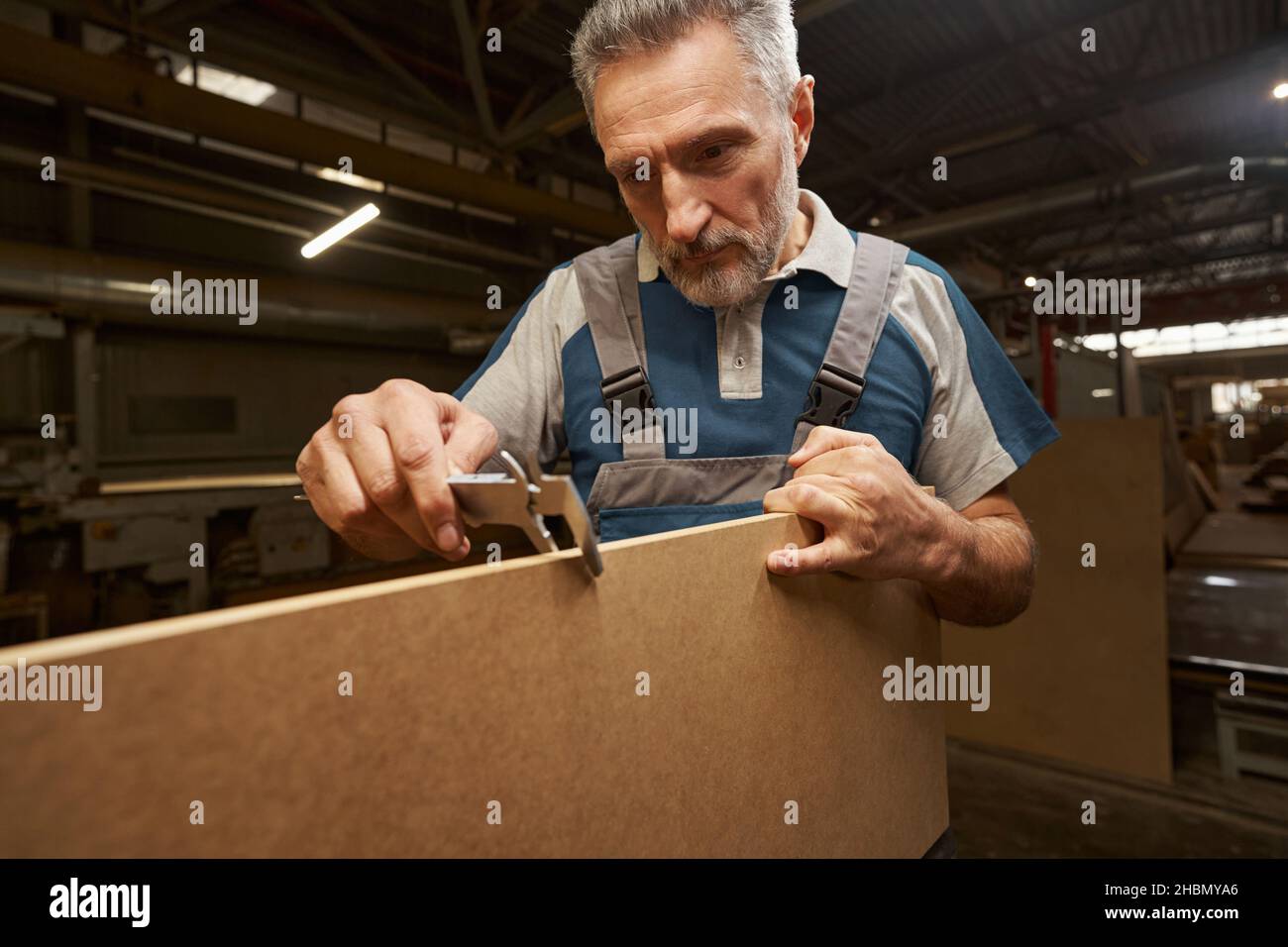 Close up of professional carpenter using tool for work Stock Photo - Alamy