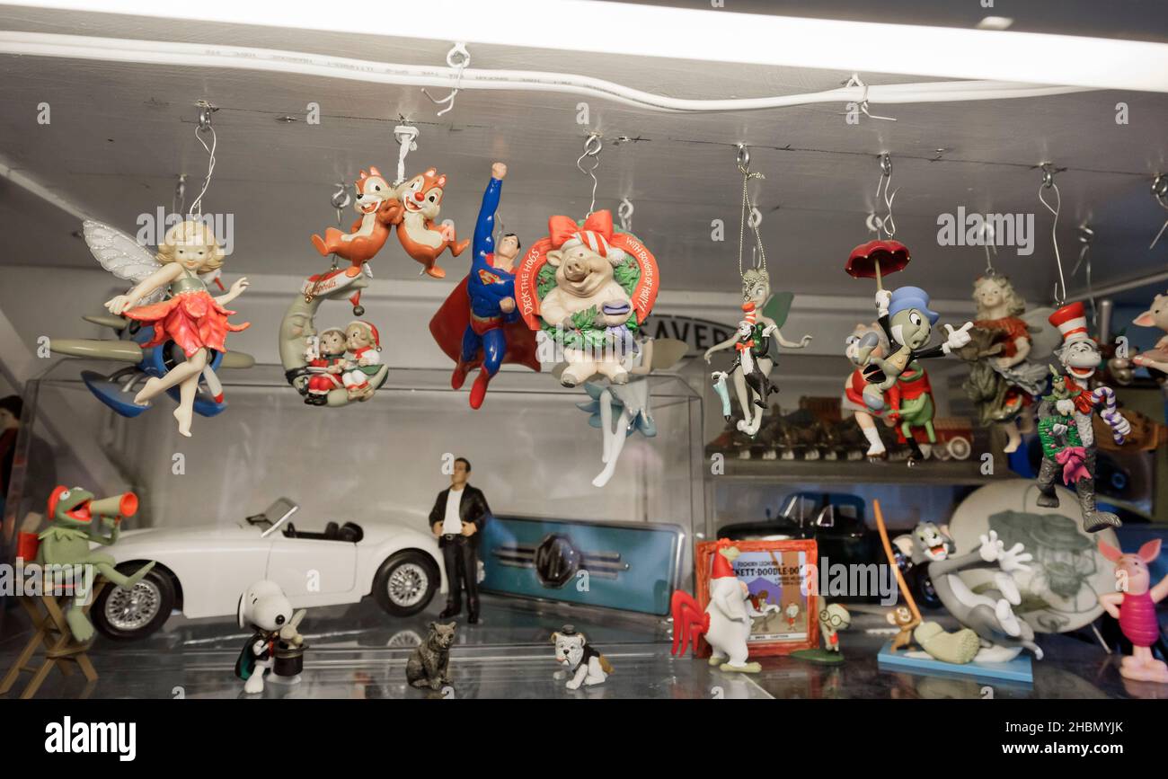 Miniature circus collection fills a garage Stock Photo - Alamy