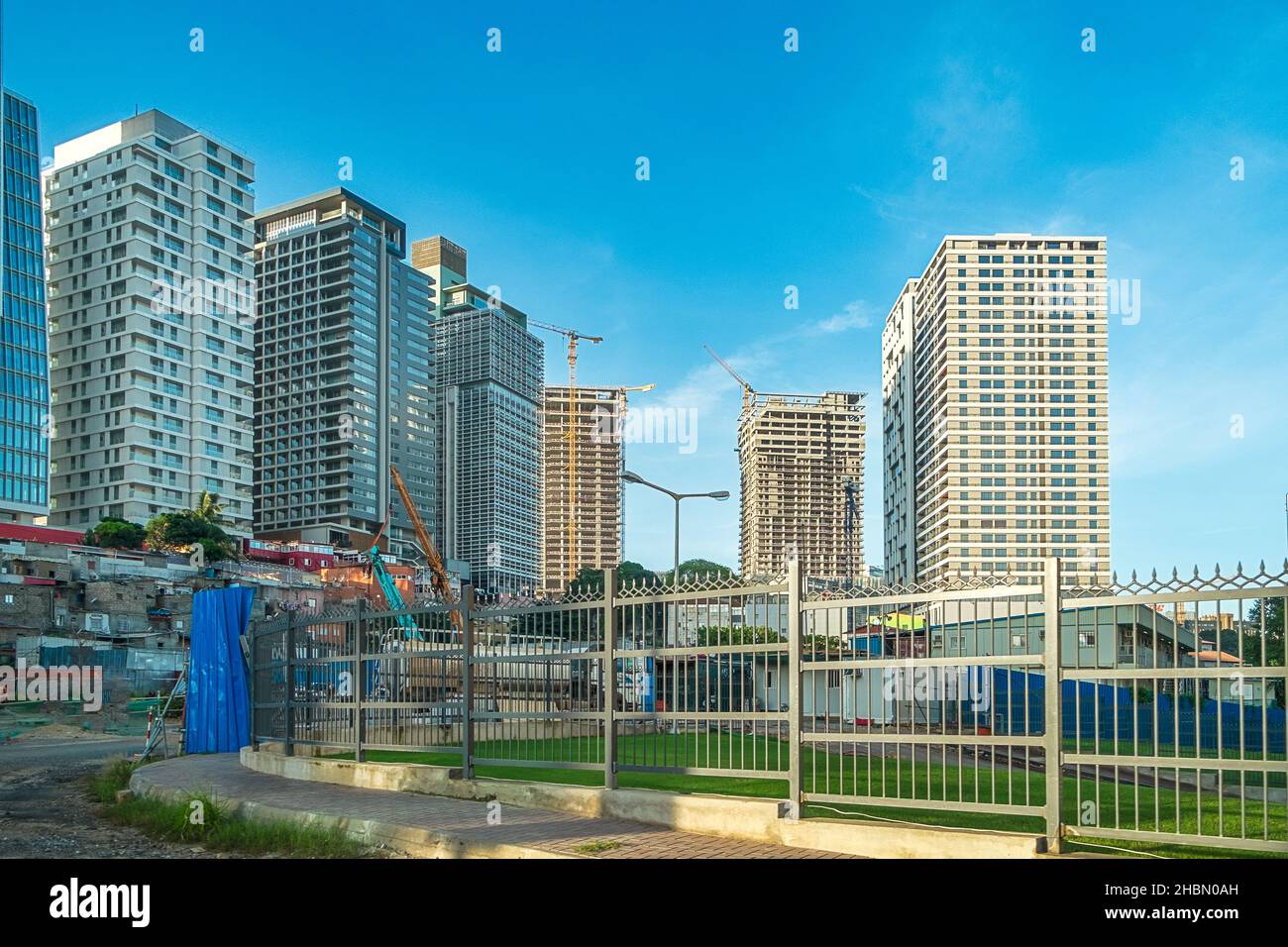 line of new buildings in Luanda. Angola Stock Photo - Alamy