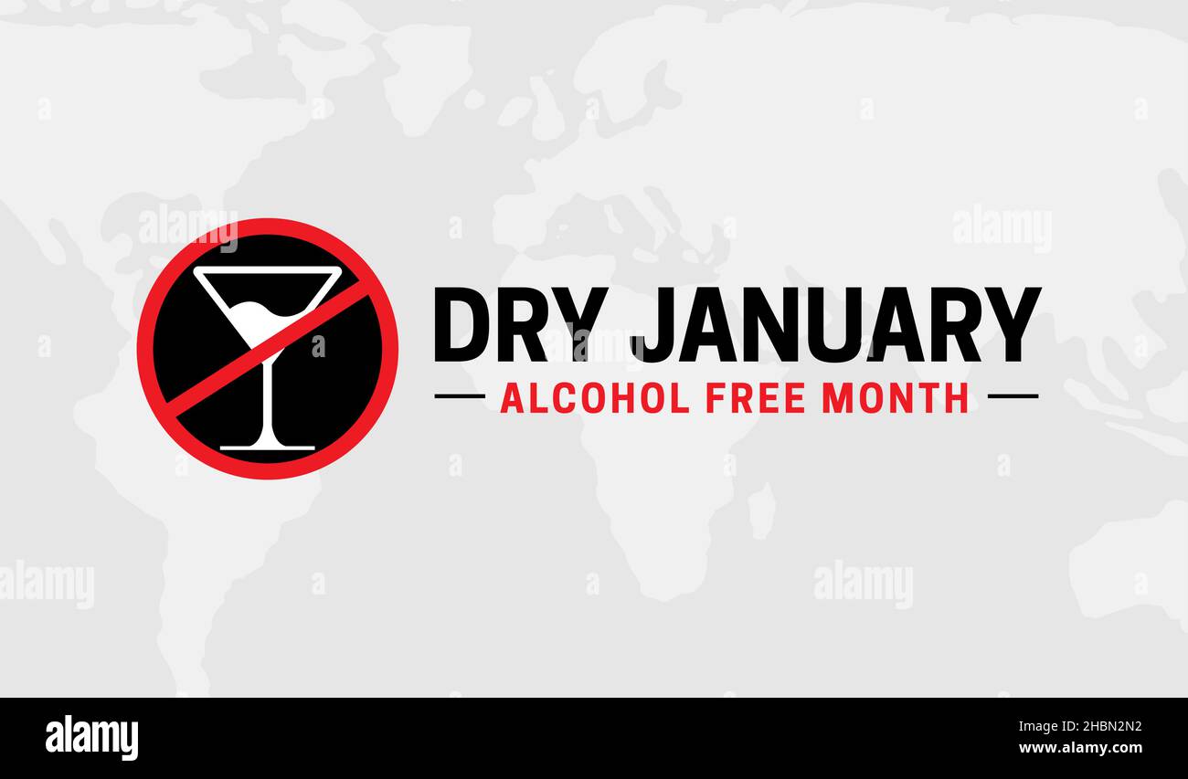 Dry January Background Illustration Banner Stock Vector Image & Art - Alamy
