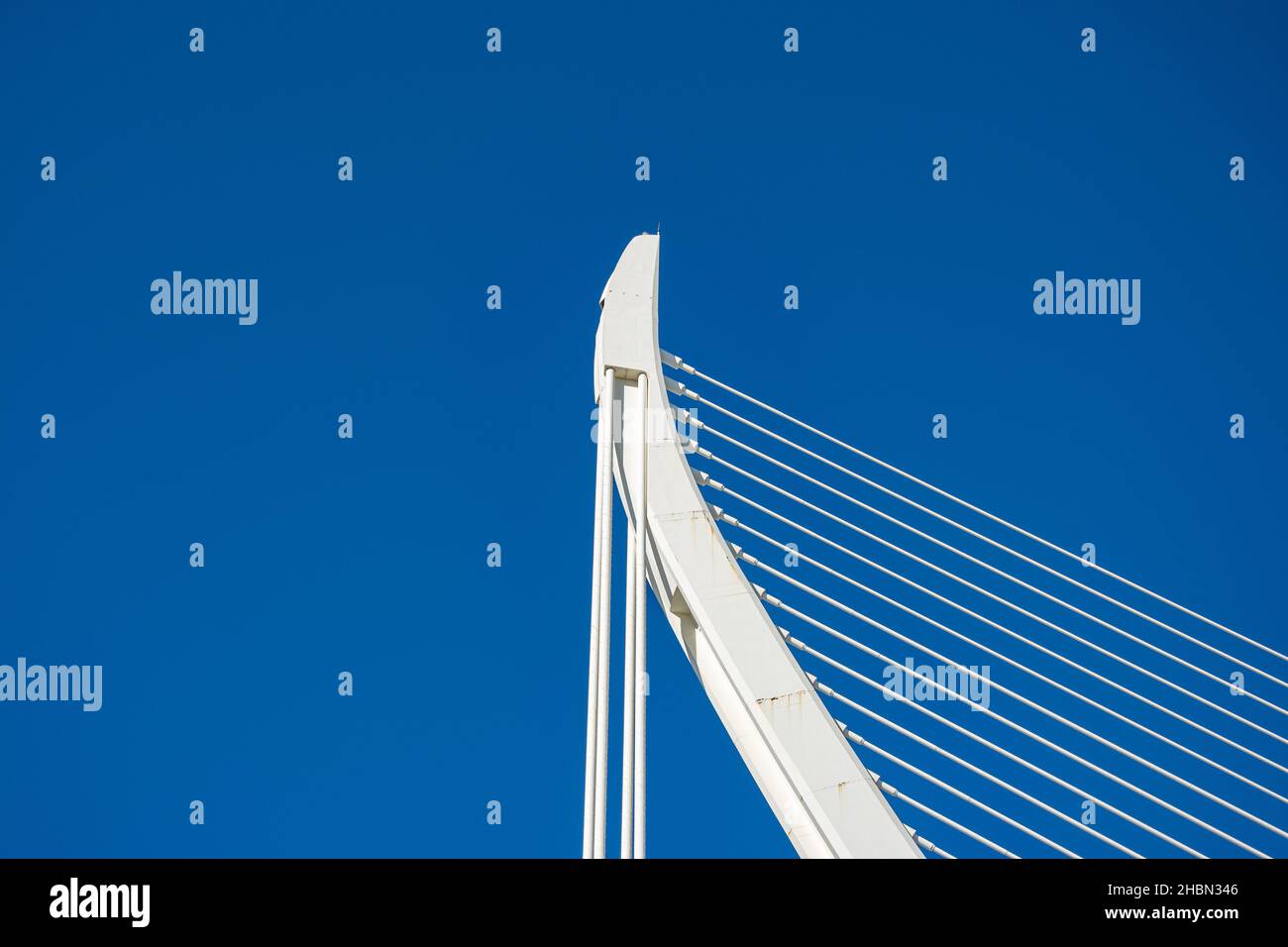 Cables of the suspension bridge Stock Photo - Alamy