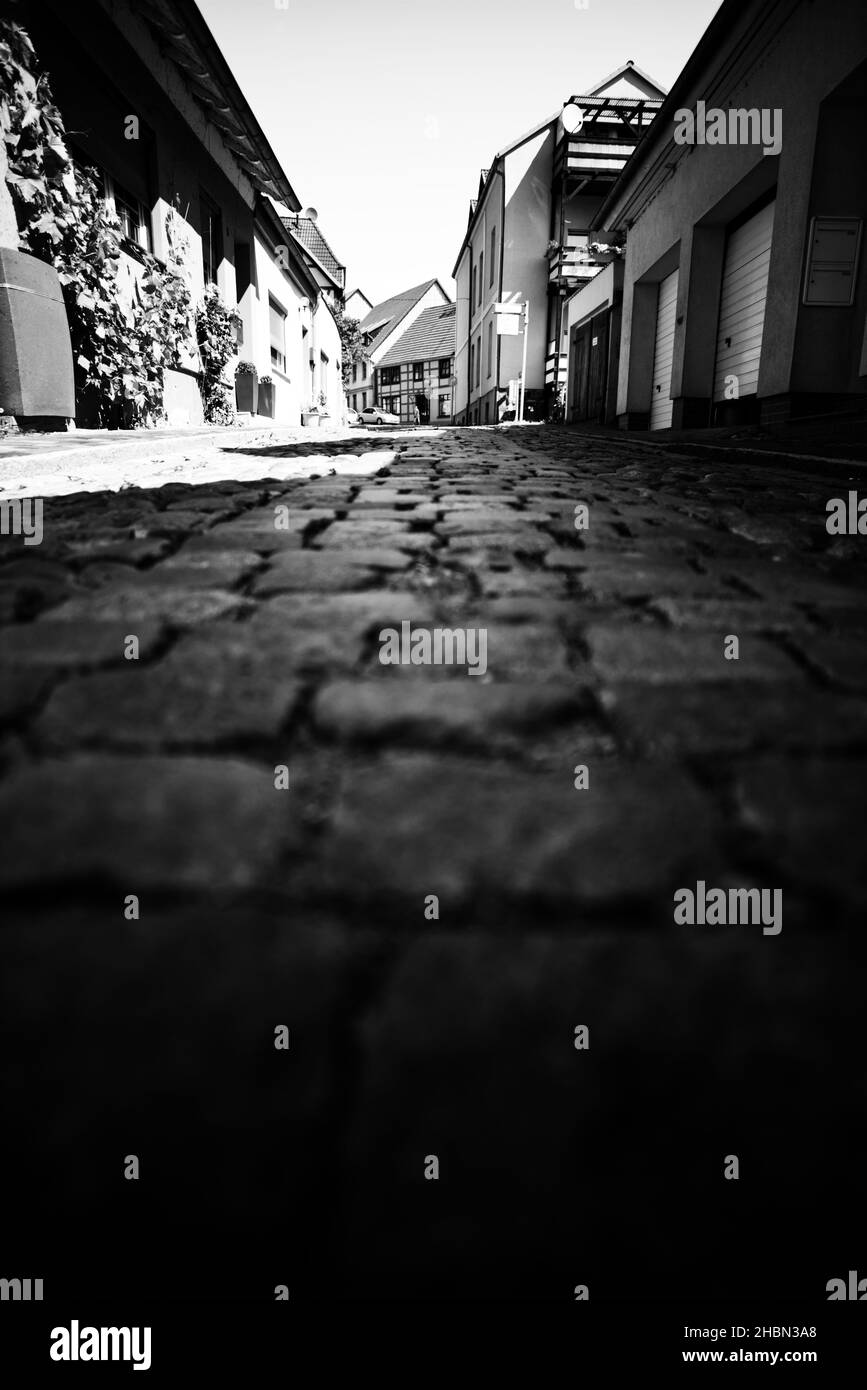 Vertical shot exterior view Black and White Stock Photos & Images - Alamy