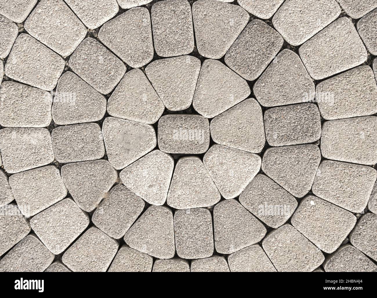 Circle pattern stone block paving hi-res stock photography and images ...