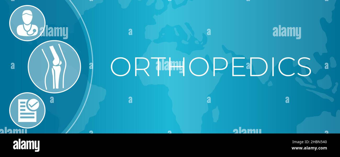Orthopedics Banner Background Illustration Design Stock Vector Image ...