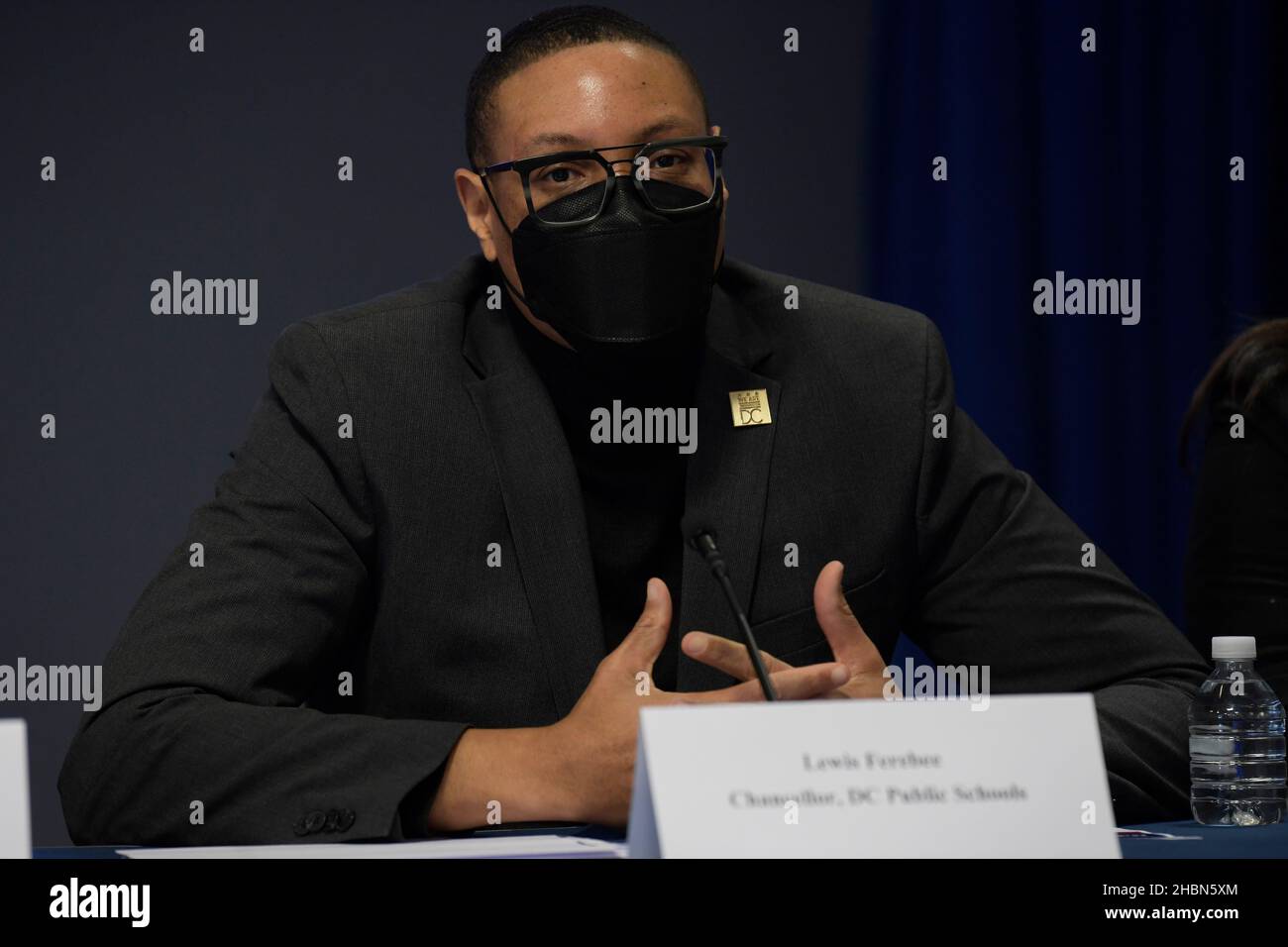 Washington, USA. 20th Dec, 2021. DC Public School Chancellor Lewis ...
