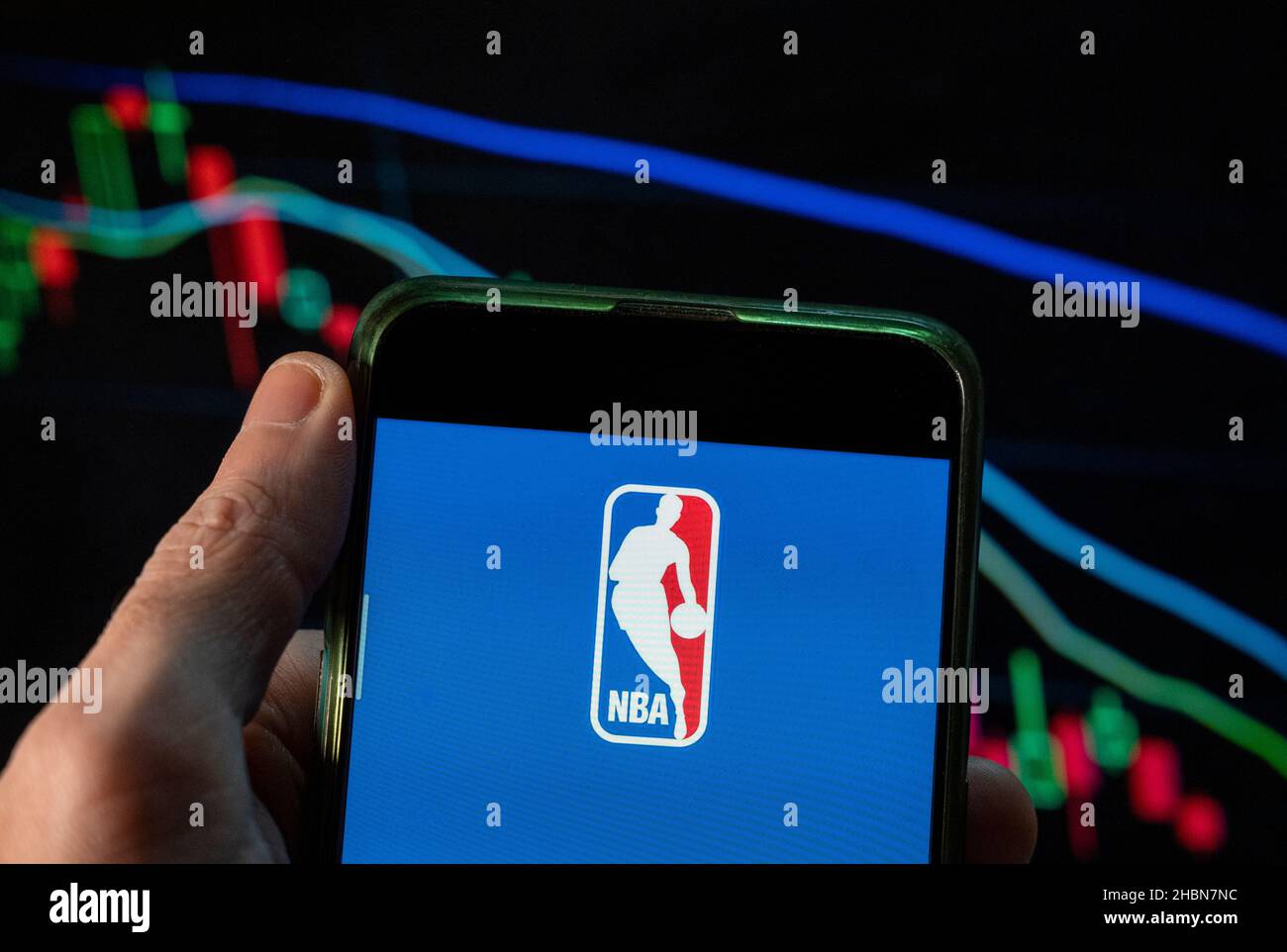 In this photo illustration the American National Basketball Association ...