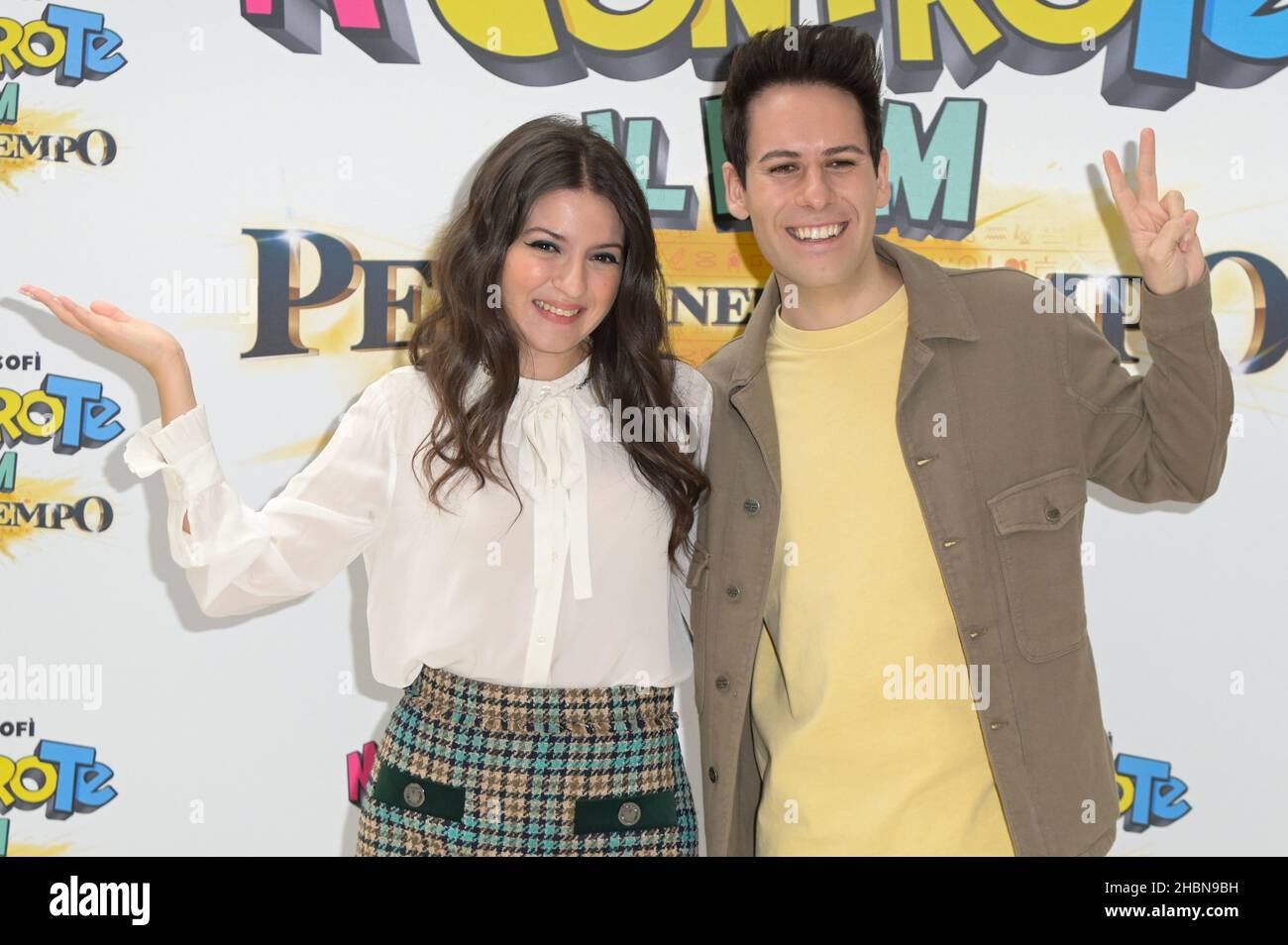 Rome, Italy. 20th Dec, 2021. Sofia Scalia and Luigi Calagna attend at ...