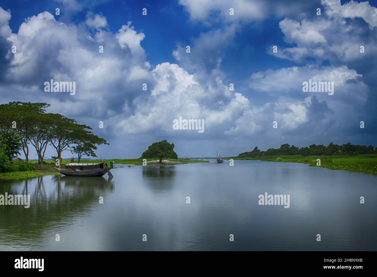 Beautiful rural scene of Bangladesh Stock Photo - Alamy