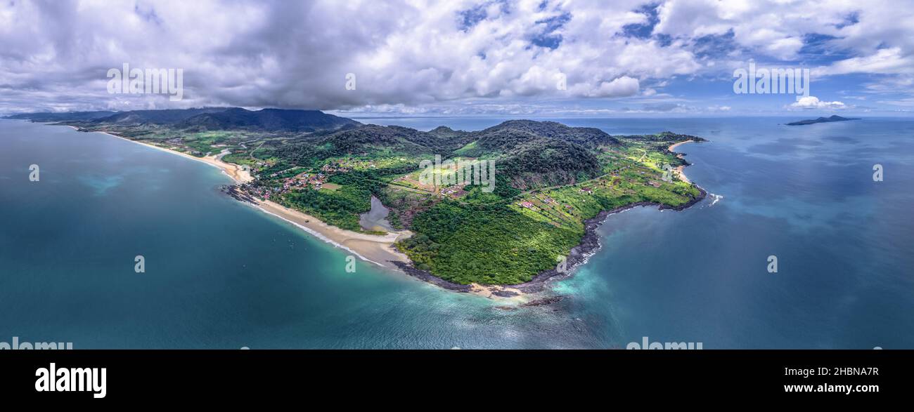 Panoramic view of bureh beach island, Freetown, Sierra Leone Stock ... Panoramic view of bureh beach island, Freetown, Sierra Leone Stock ...