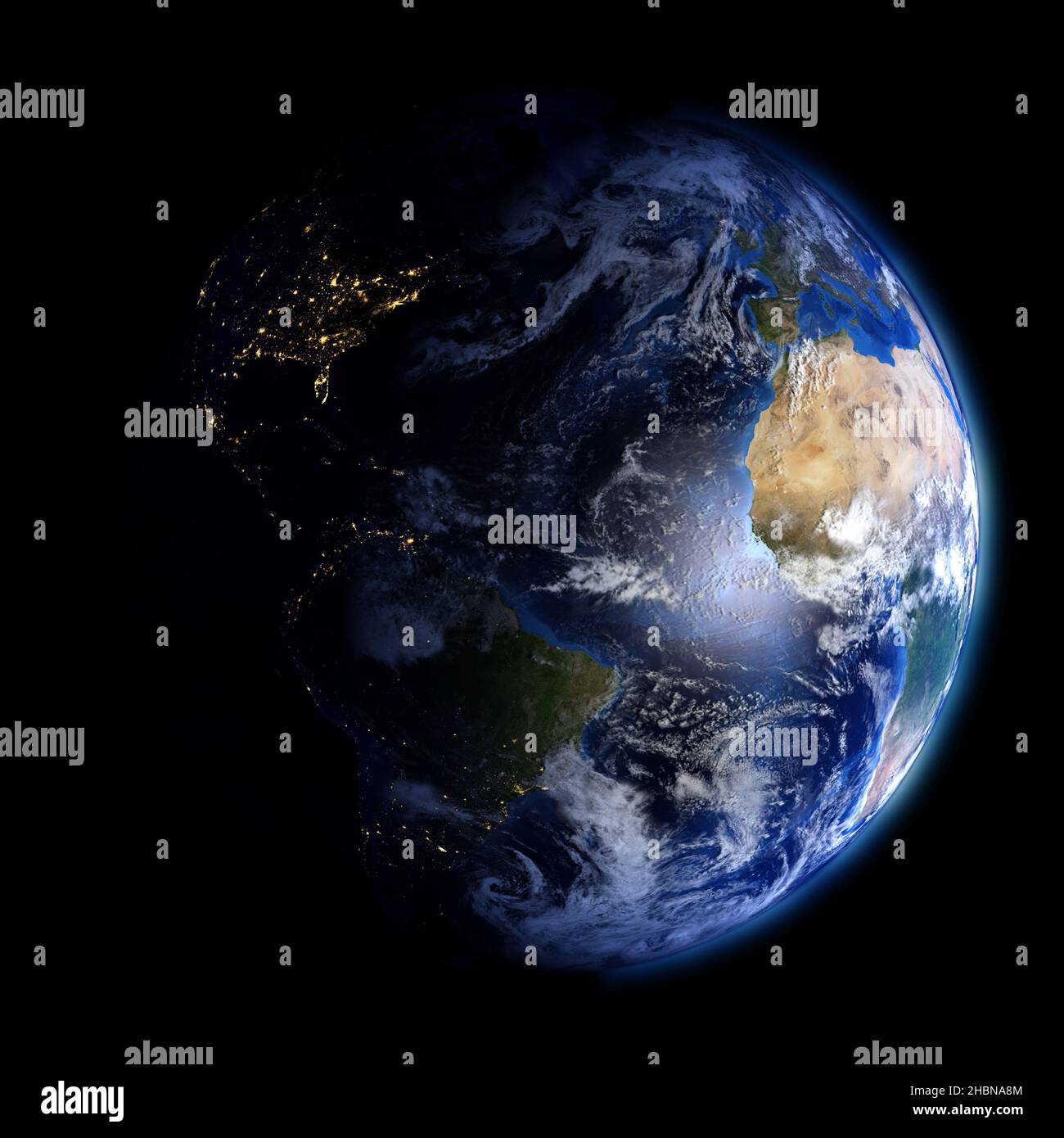 Map planet earth night and day hi-res stock photography and images - Alamy