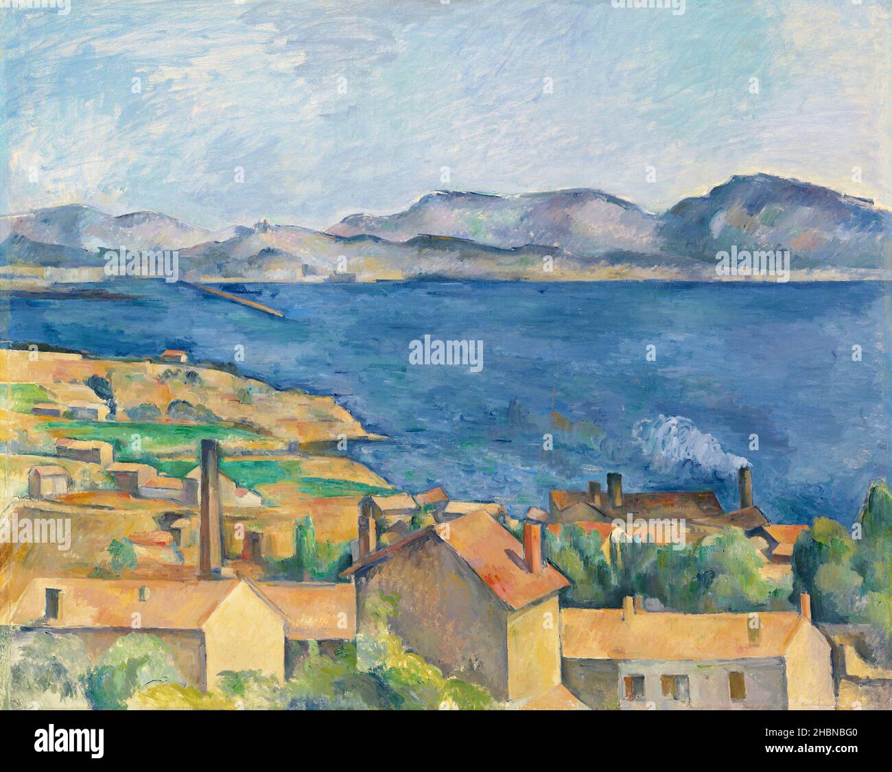 The Bay of Marseille, Seen from L'Estaque (ca. 1885) by Paul Cézanne ...