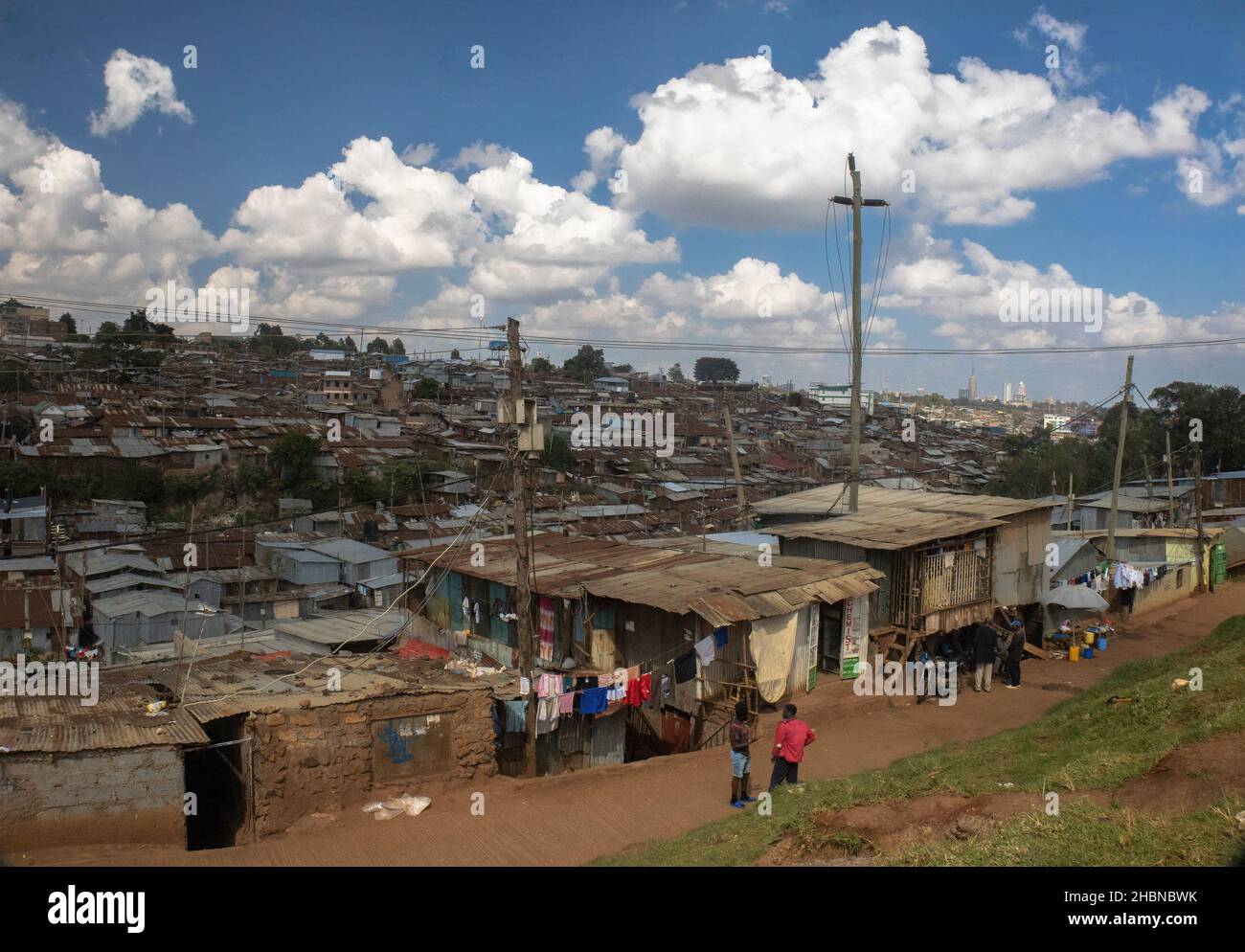 Kibera slum view hi-res stock photography and images - Alamy