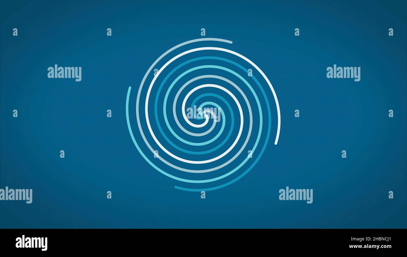 Abstract soft color spiral shape retro style animation background ...