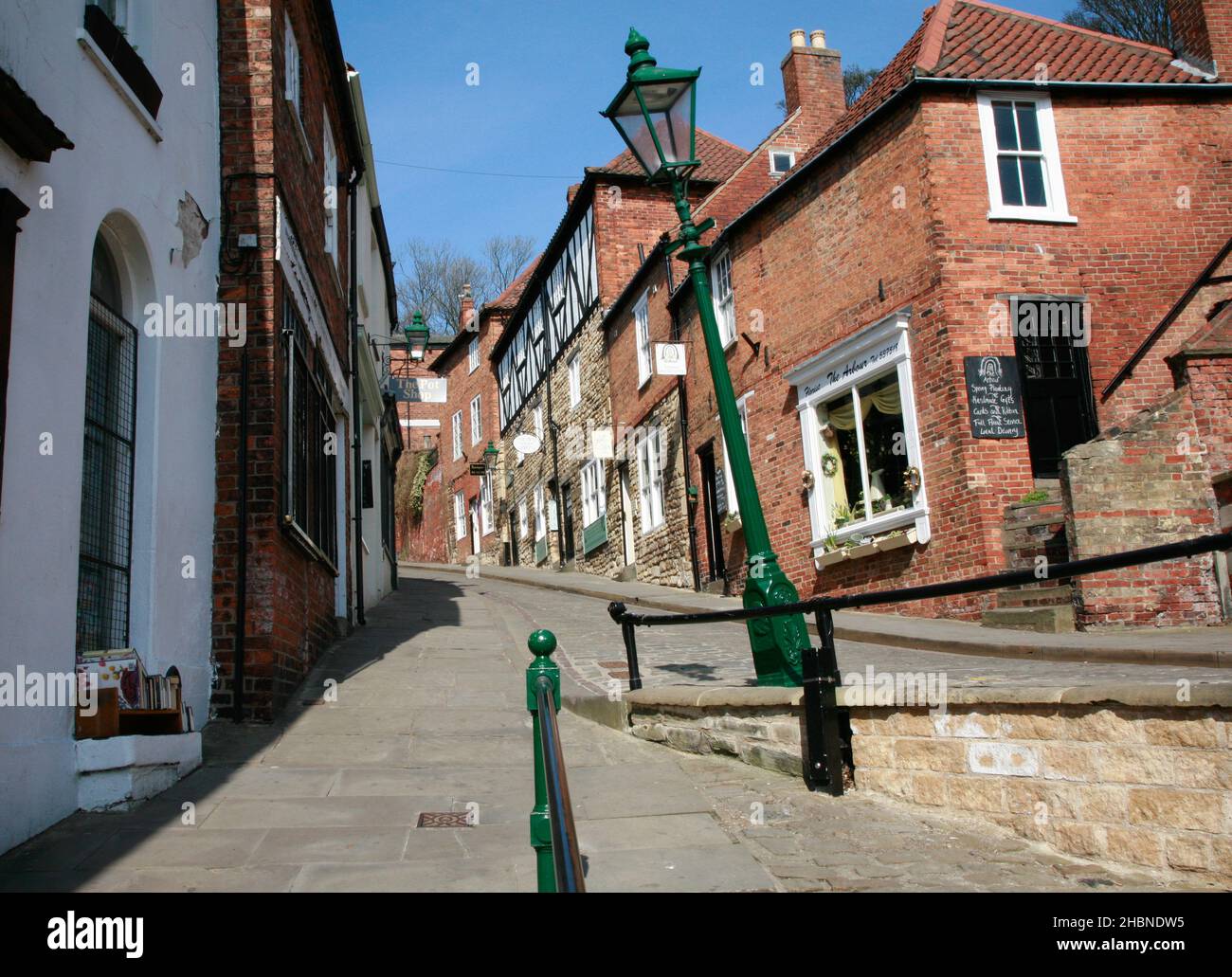Steep Hill Lincoln Stock Photo - Alamy