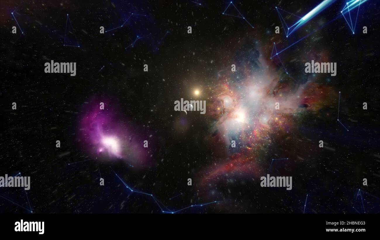 The big bang, the birth of the universe. Galaxy Creation. The birth of ...