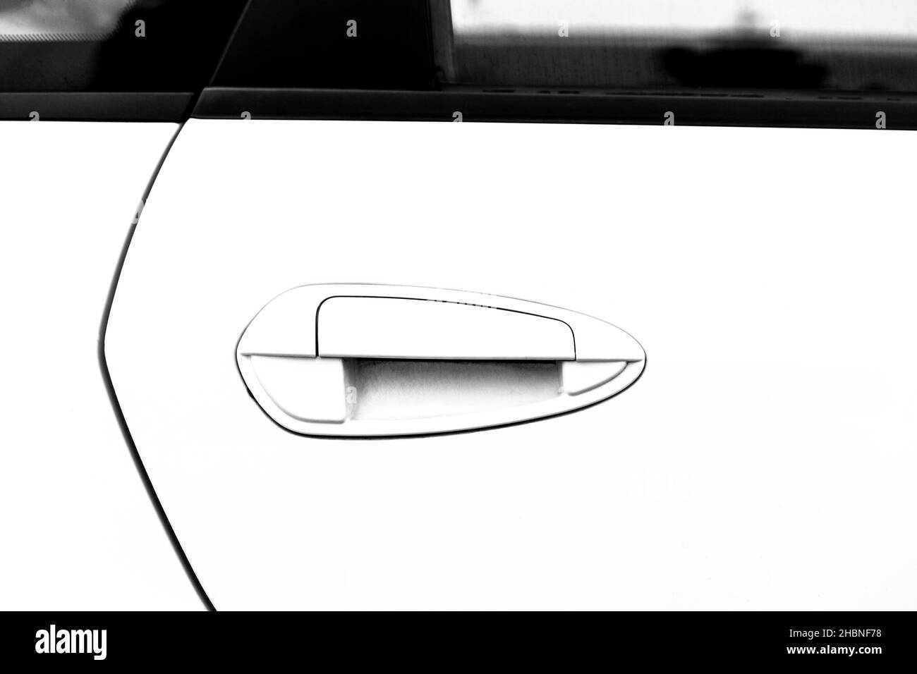White door black handle hi-res stock photography and images - Alamy