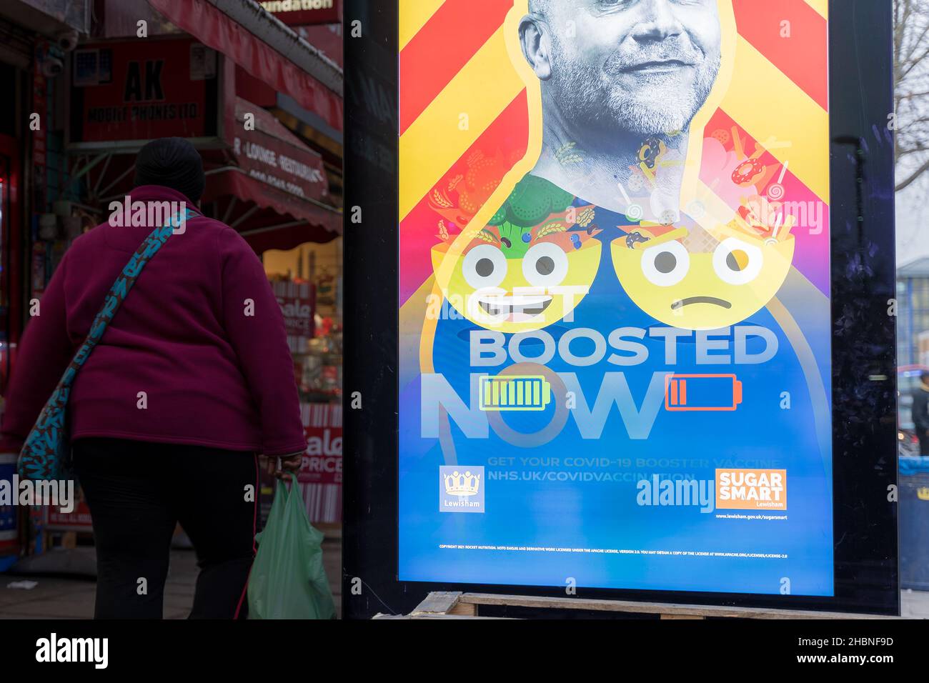 Get Boosted Now posters pop up in Lewisham town centre urging people to ...