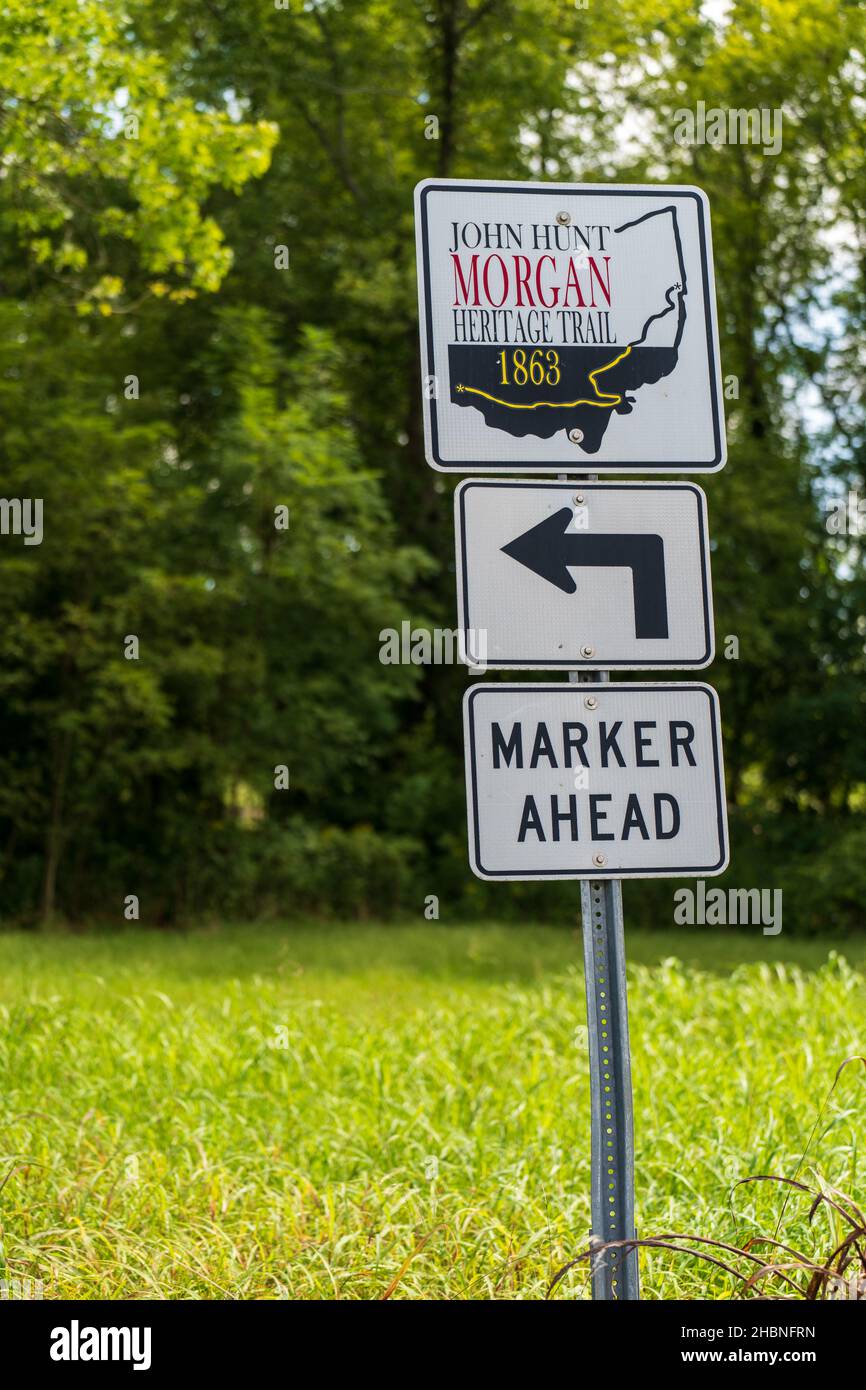 Long Bottom, Ohio - Sept. 9, 2021: The John Hunt Morgan Heritage Trail ...