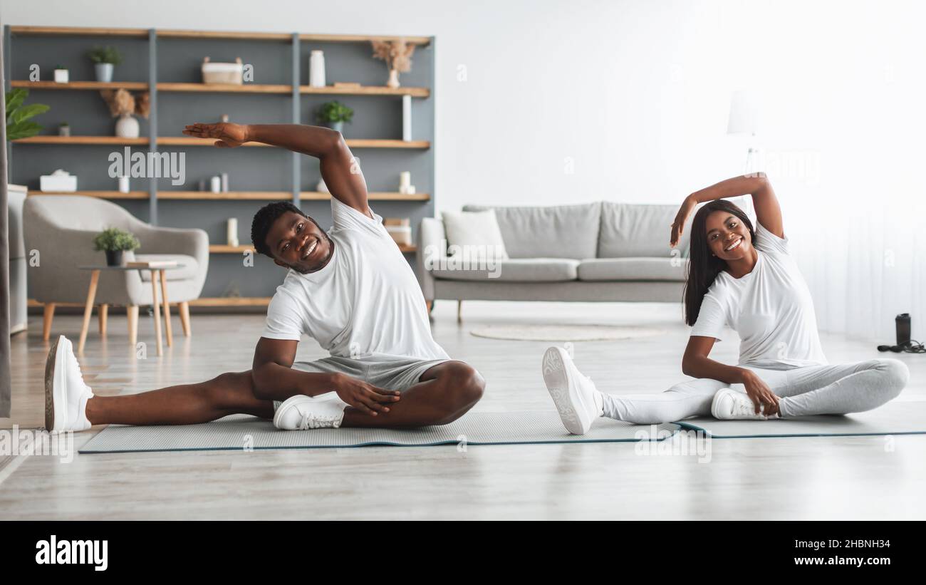 Side body stretch hi-res stock photography and images - Alamy