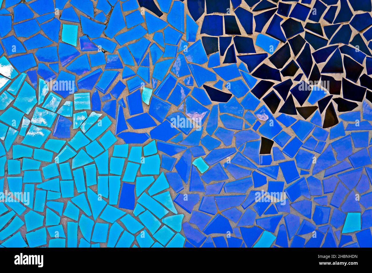 Ceramic mosaic tile background blue hi-res stock photography and images ...