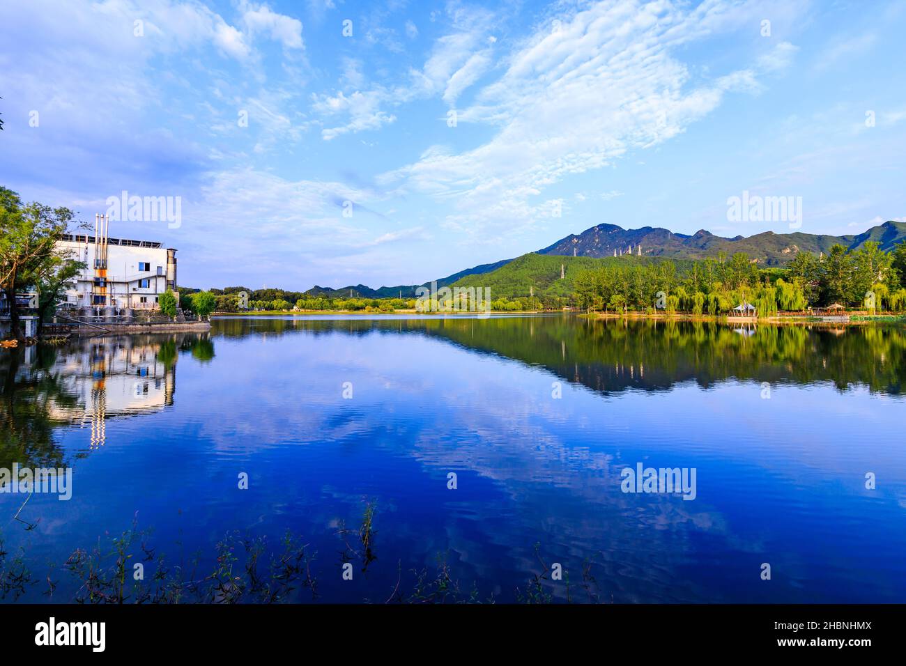 China Beijing Yanqi lake beautiful view KEMPINSKI HOTELS Stock Photo ...