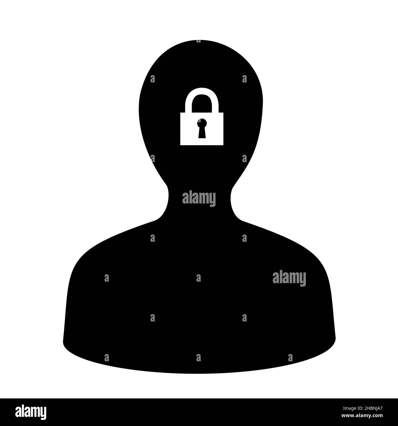 Personal data protection and privacy - characted and person is ...