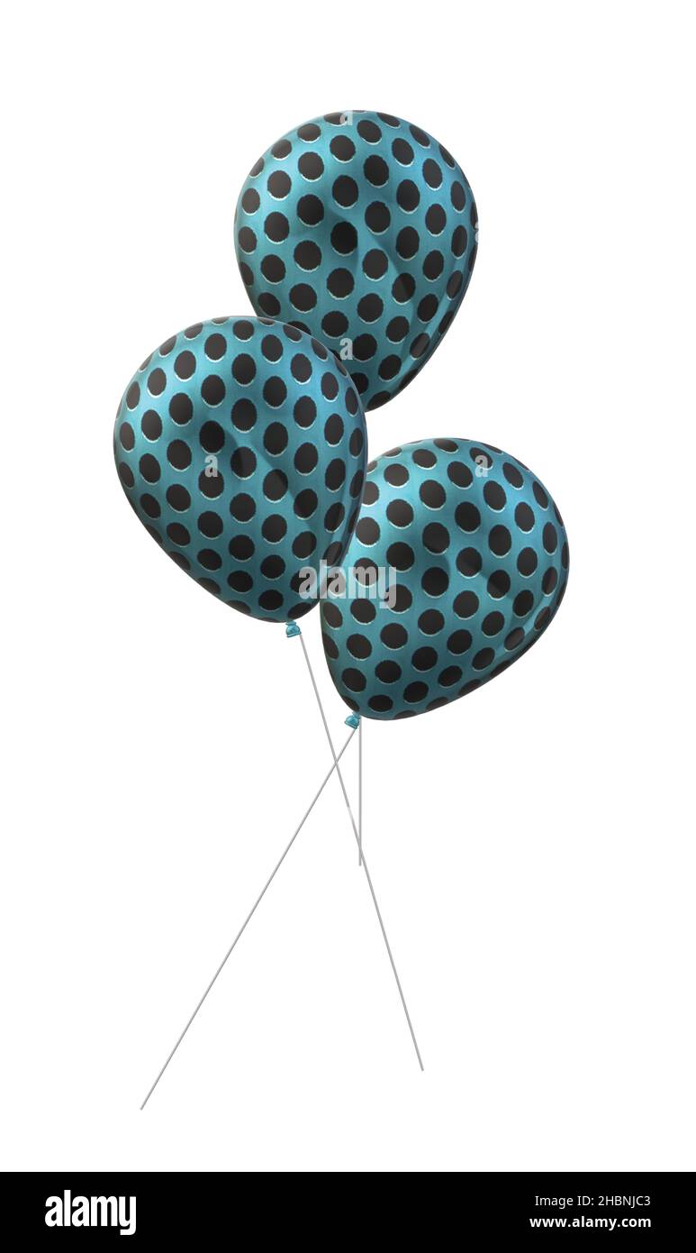 Aqua Black Mesh Polka Dot Balloons Stock Vector Image & Art - Alamy