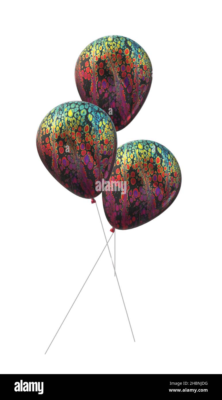 Girl balloon painting Cut Out Stock Images & Pictures - Alamy