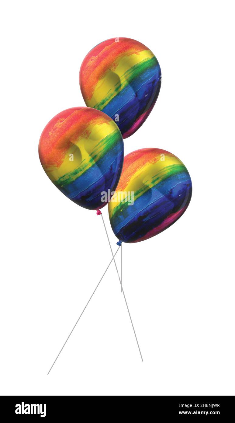 Rainbow Colors Balloons Stock Vector Image & Art - Alamy