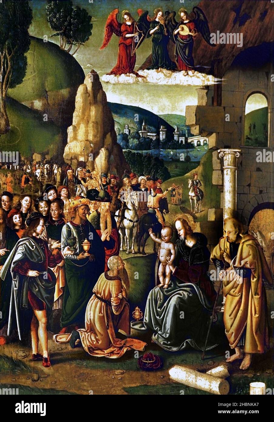 Adorazione dei Magi - Adoration of the Magi 1490-1510 Unknown Umbrian painter, Italy, Italian ...