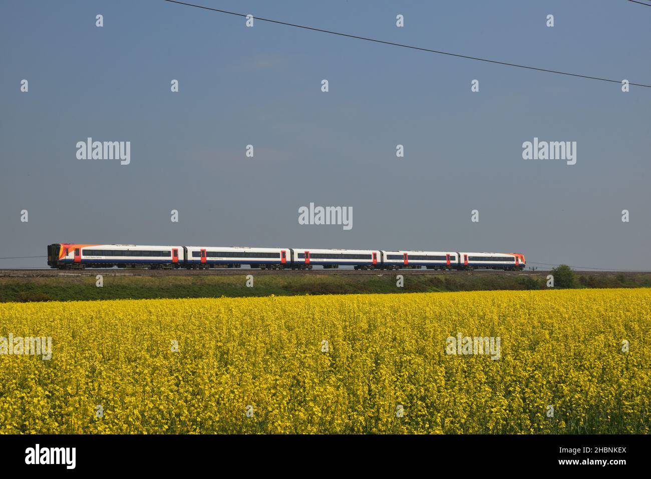 A South Western Railway Class 444 electric multiple unit is seen ...